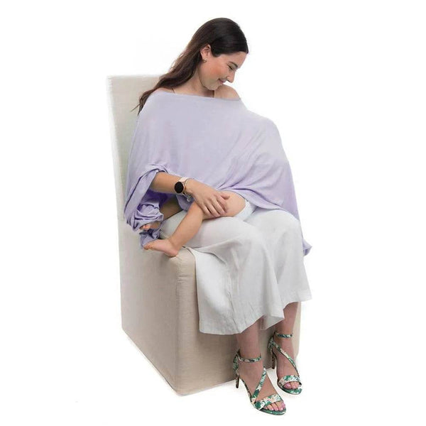 Pañuelo De Lactancia Multiuso Algodón Lila, Amamantas – Kidsclub